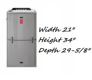 Fujitsu FF85215TS95M Gas Fired Furnace FF85215TS95M