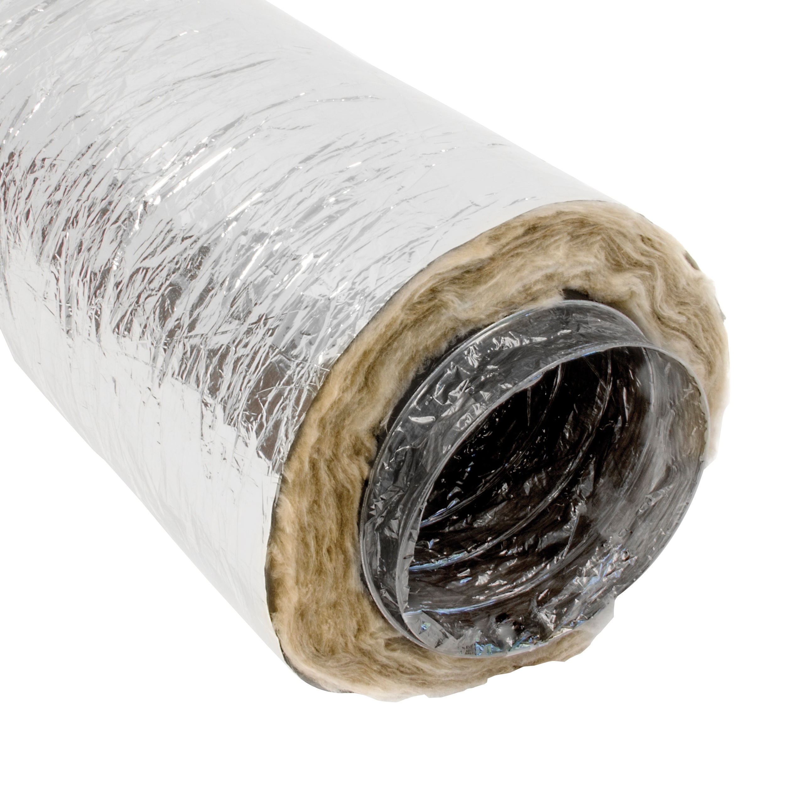 Flex Duct Bagged Silver R8 10" x 25' - HC27829-BAG