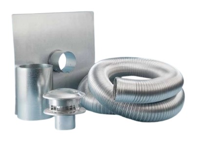 Forever Chimney Liner Kit Stainless Steel 5" x 40' Cap, Top Plate ...