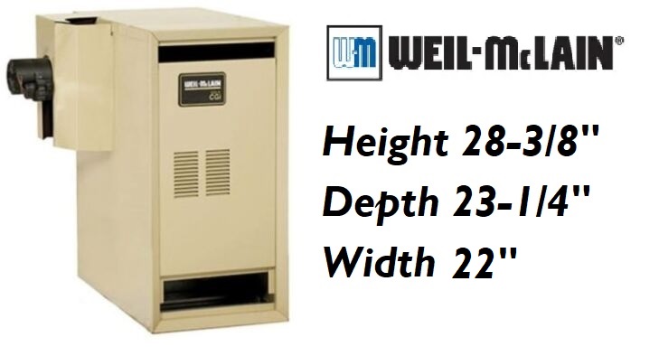 Natural Gas Fired Cast Iron Water Boiler 200K BTU Less Pump - WMCGI7PINS4