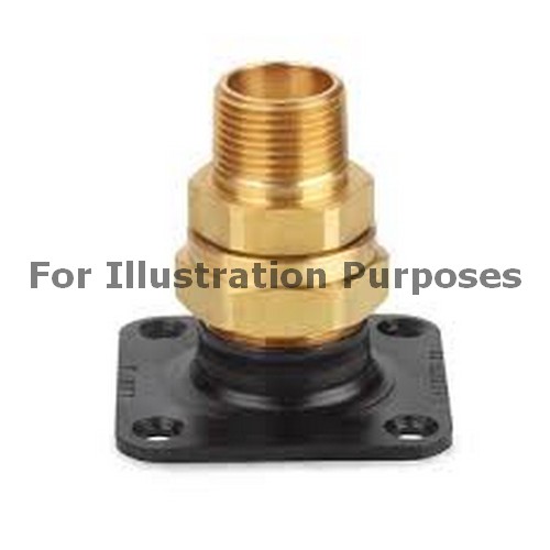 Flashshield Brass Termination Fitting with Square Flange 3/4" NPT ...